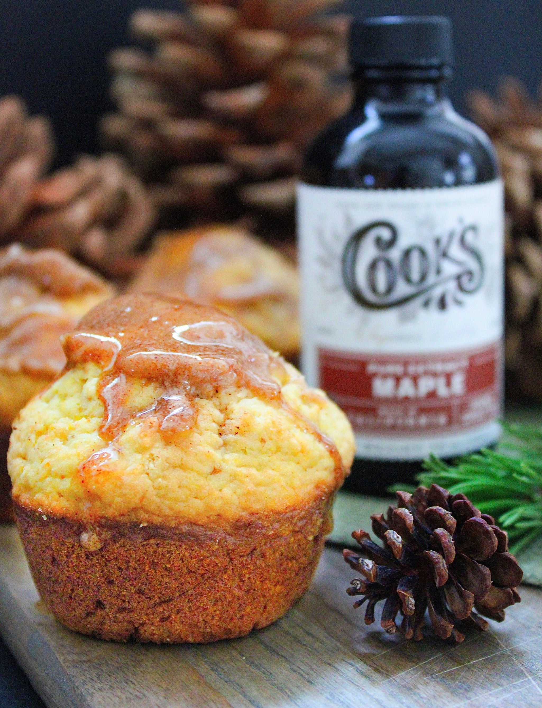 Maple Cornbread with Maple Butter & Cooks Vanilla