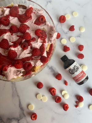 White Chocolate Raspberry Trifle & Cooks Vanilla